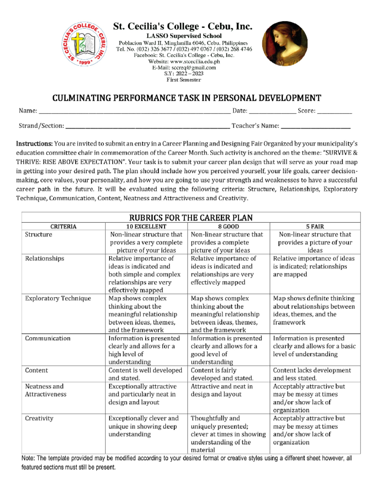 Career-plan - AEAEAEAEAEAE - Bsed Mathematics - S: 2022 – 2023 First ...