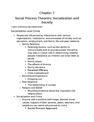 Chapter 6 Criminology - Chapter 6 Social Structure Theories Development ...