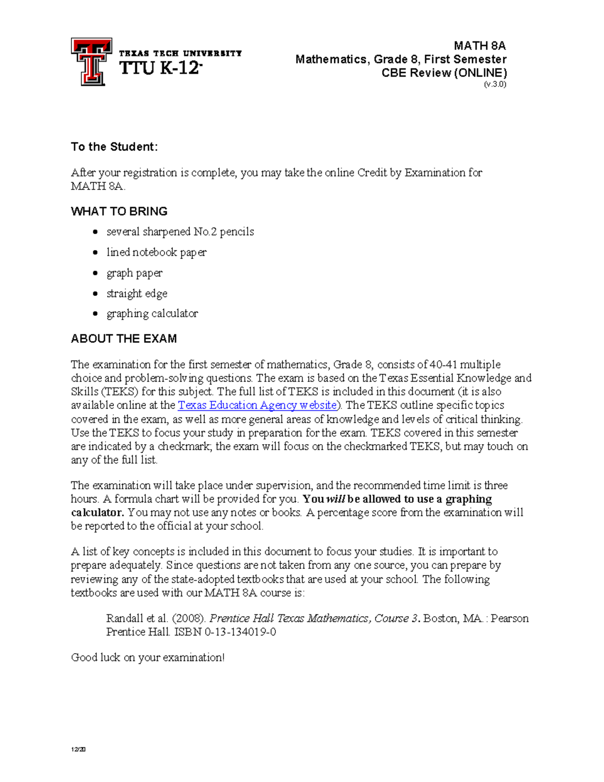 Teaching MATH Teaching 8th grade math - MATH 8A Mathematics, Grade 8 ...