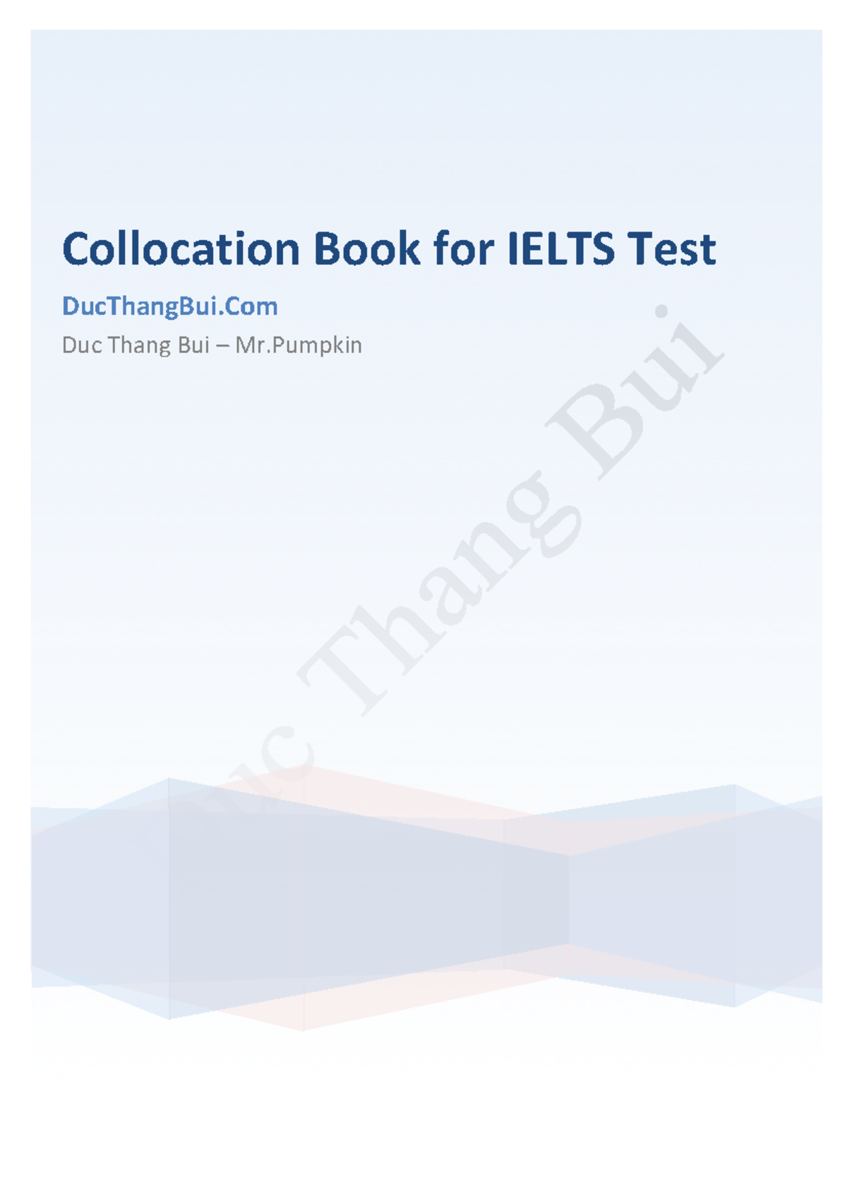 Ielts Collocation Book - Collocation Book for IELTS Test DucThangBui ...