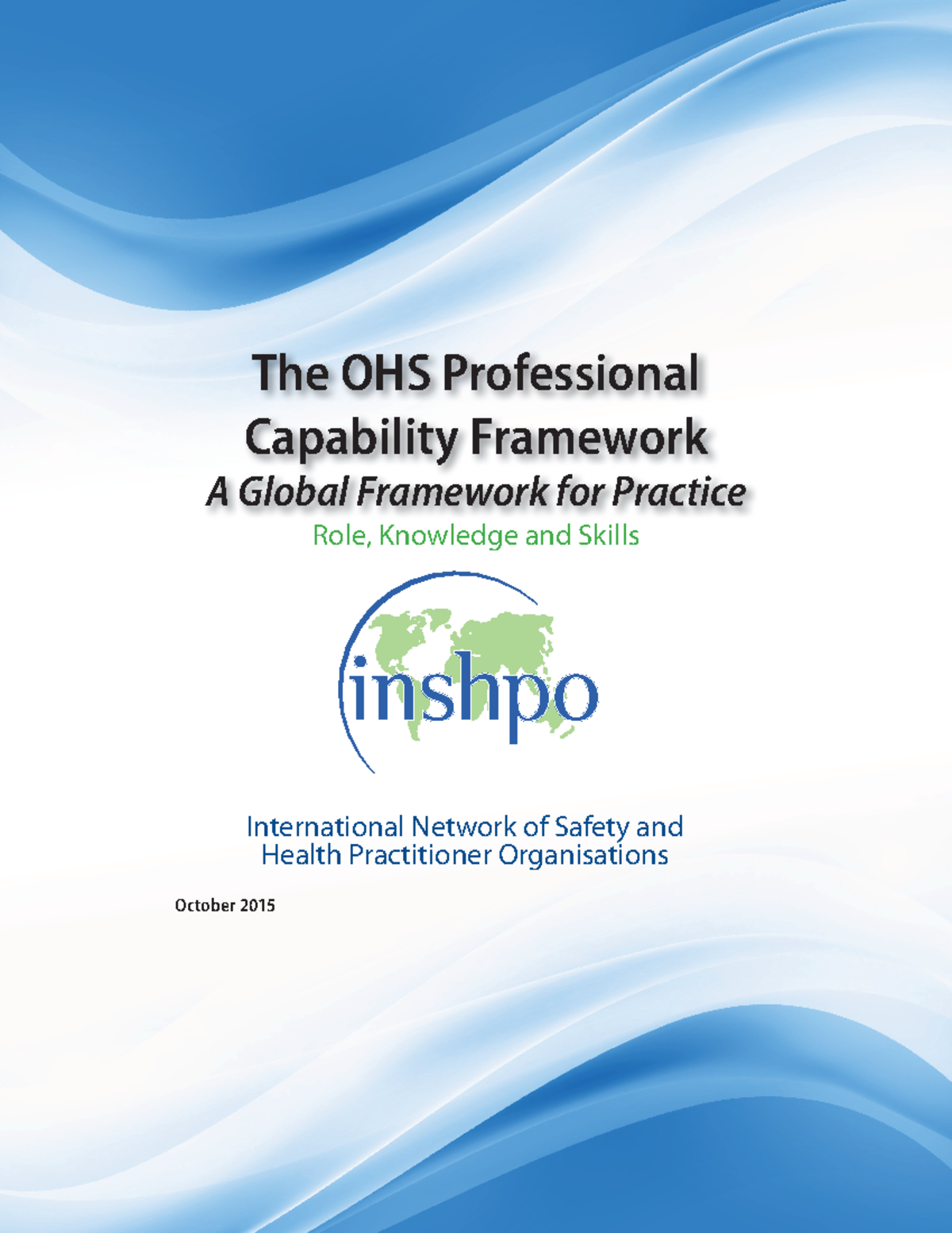 Inshpo 2015-OHS Professional Capability Framework - Copy - Role ...