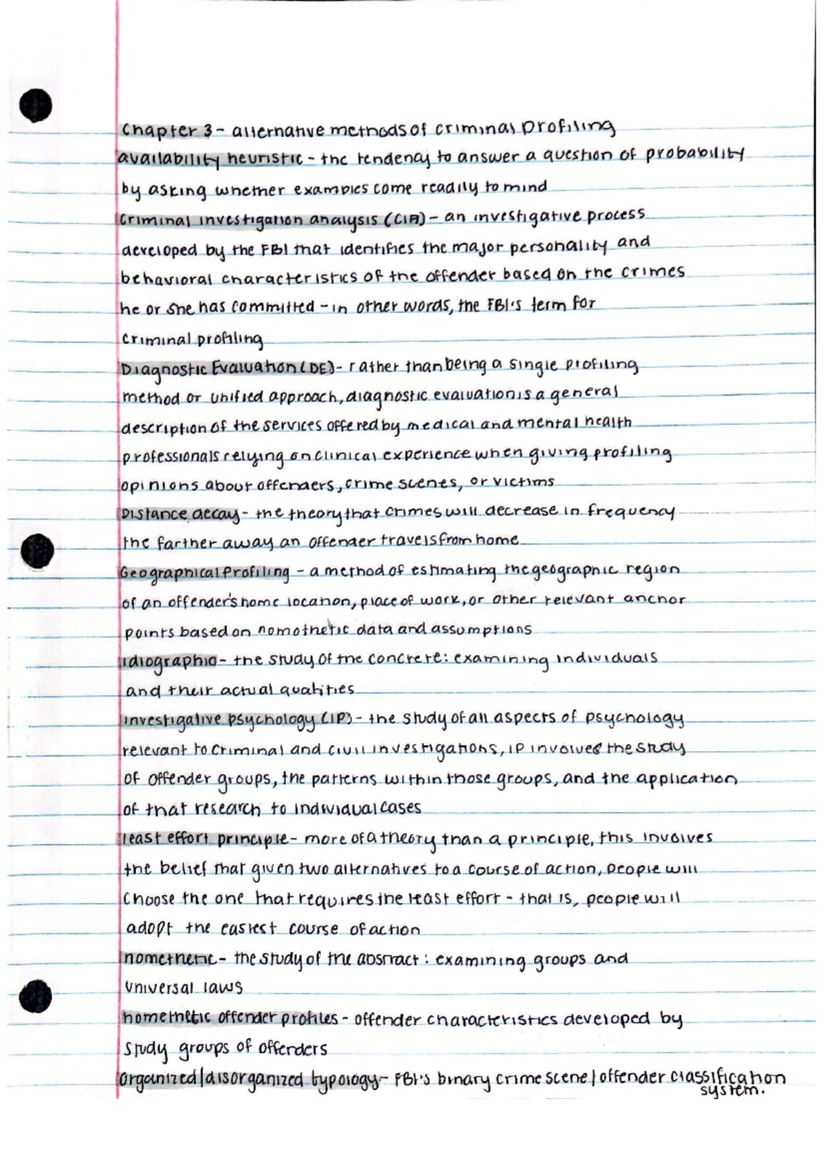 Chapter 3 - Criminal Profiling - CRIM 3420 - Studocu Chapter 3 - Criminal Profiling - CRIM 3420 - Studocu
