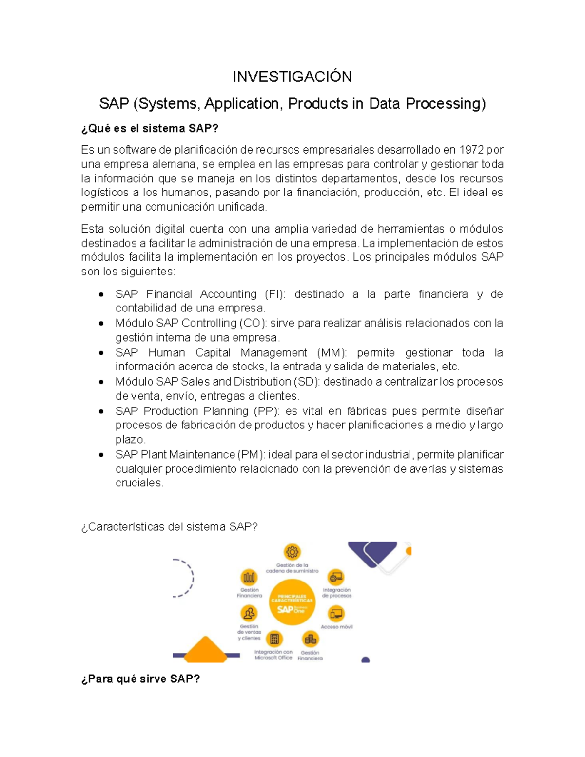 5IM83-Cruz Ines Diego-SAP - INVESTIGACIÓN SAP (Systems, Application, Products in Data Processing ...