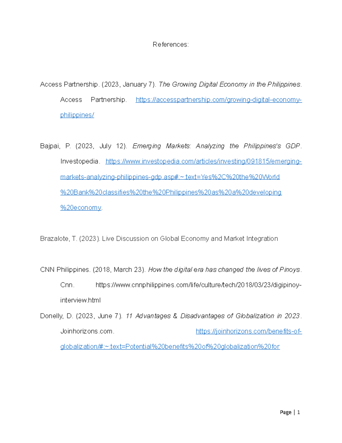 Assessment 5 References Abat CON01 - Attachment 2 - References: Access ...