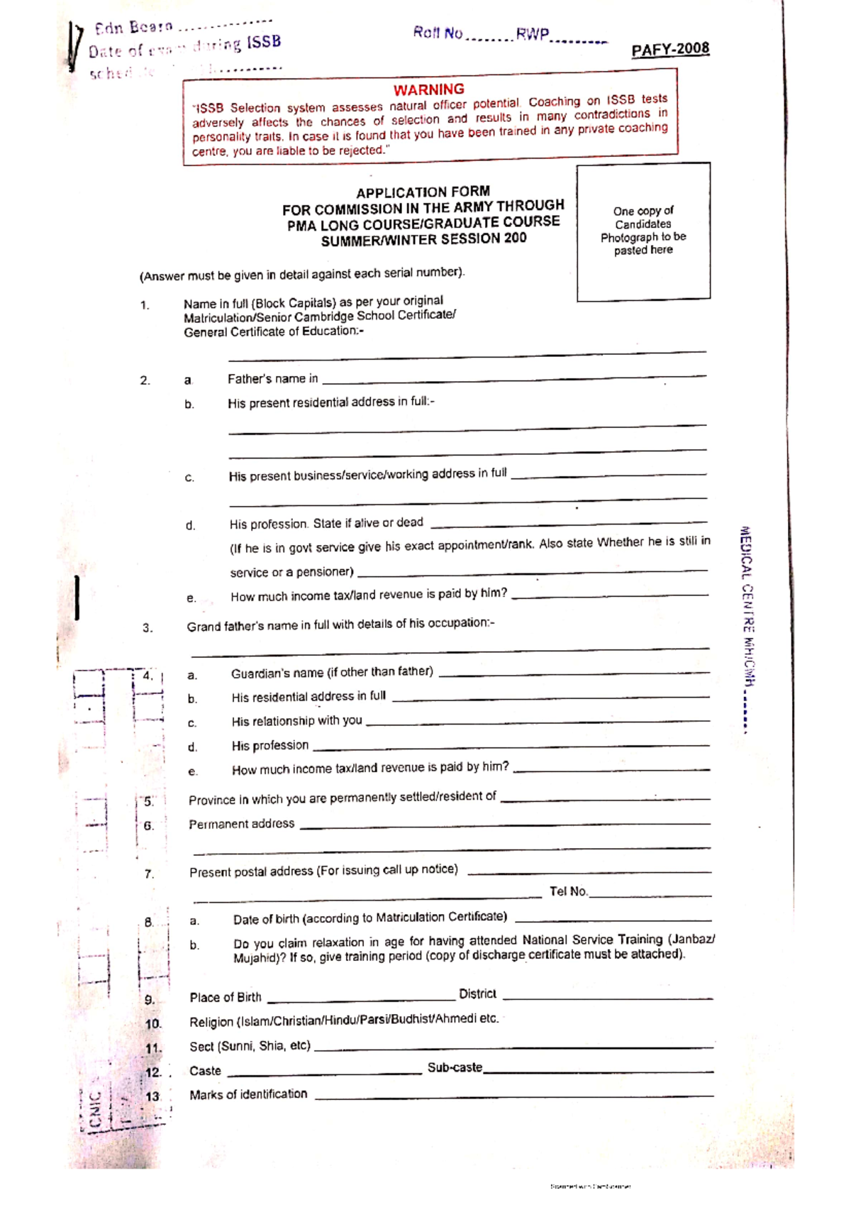 ISSB FORM PMA - Electrical engneering - Studocu