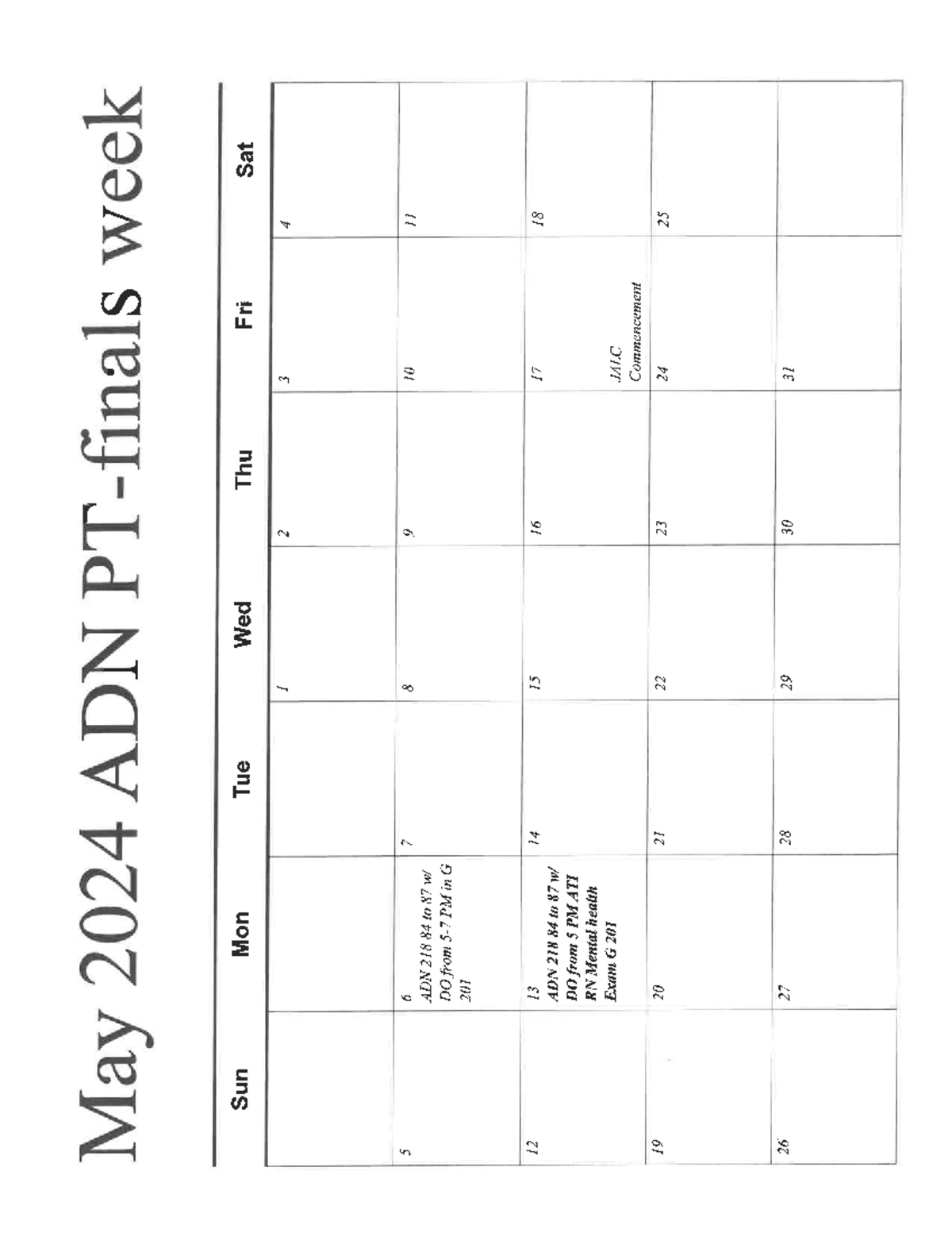 ADNpart-timefinalsweekschedule May 2024 2 - Pne 109 - May 2024 ADN week ...