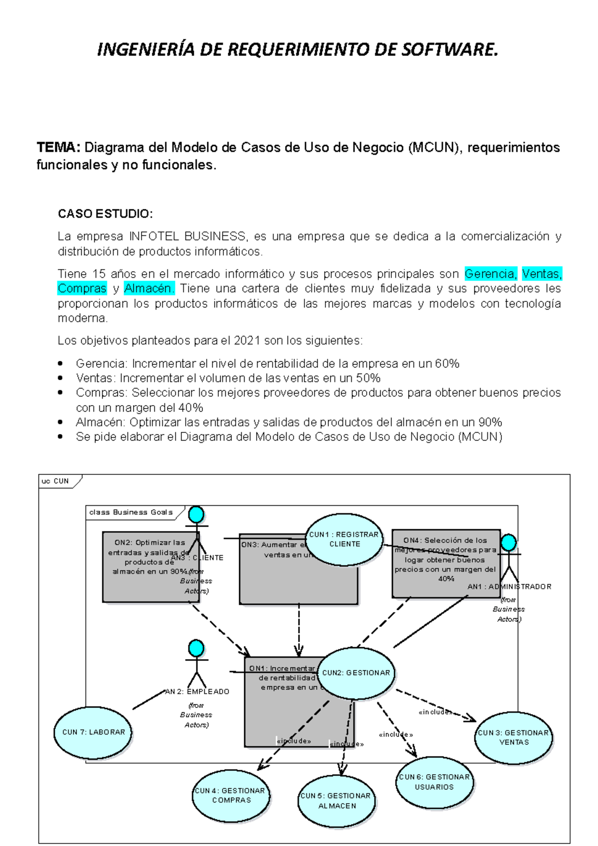 Ingeniería DE Requerimiento DE Software - INGENIERÍA DE REQUERIMIENTO ...
