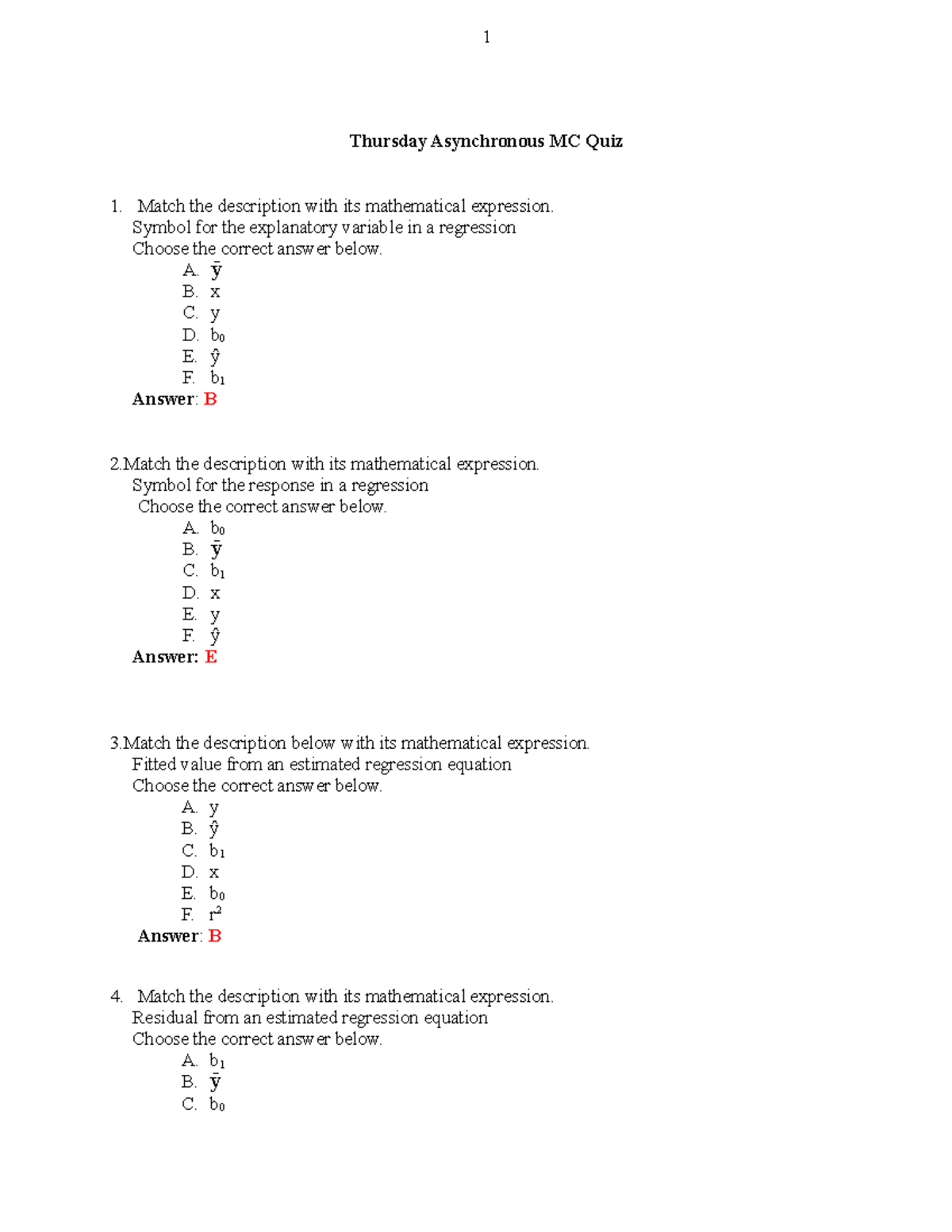 Ch.23 Questions for Self-Checking - Thursday Asynchronous MC Quiz Match ...
