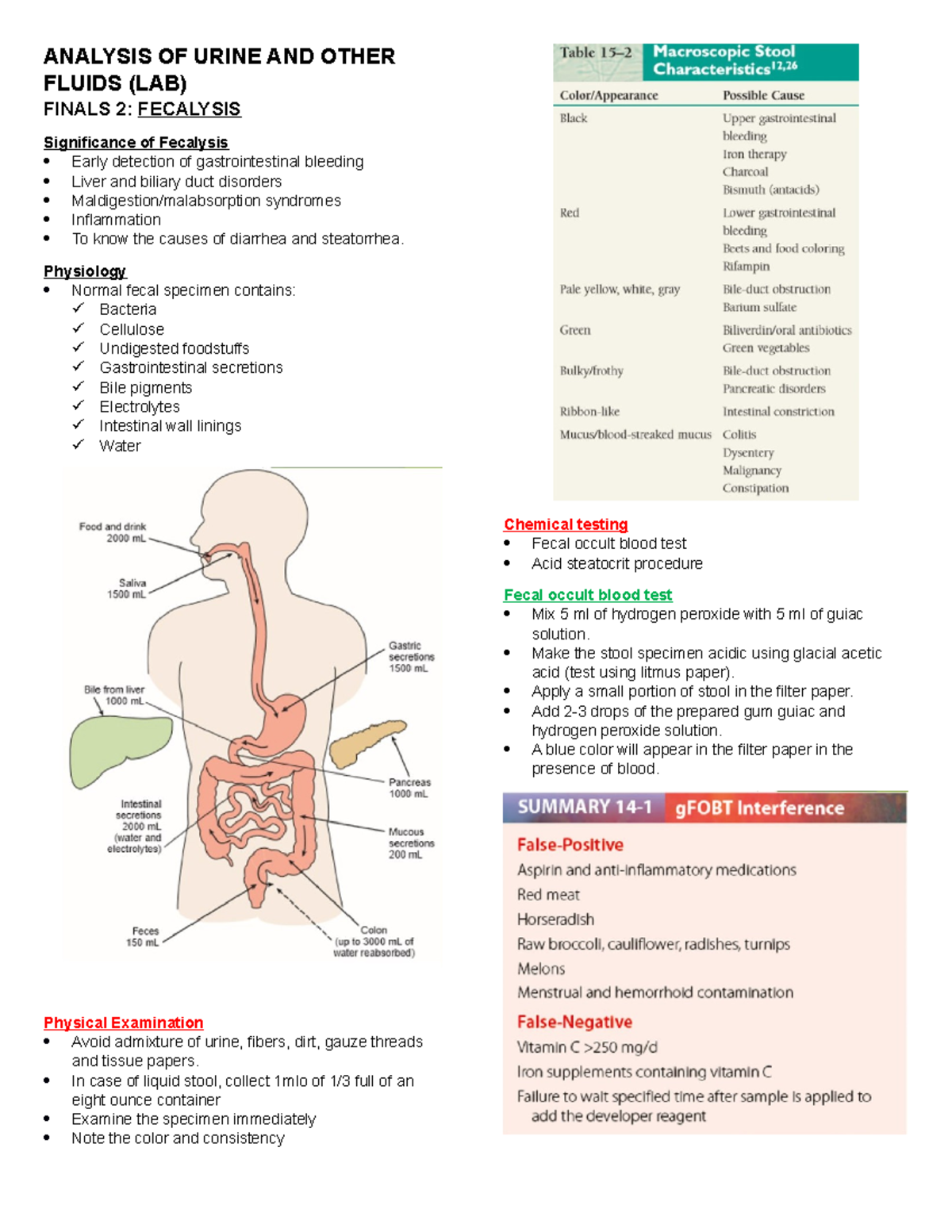 Analysis OF Urine AND Other Fluids (LAB) Finals 2 - ANALYSIS OF URINE ...