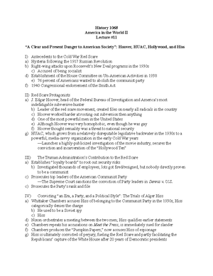 Lecture 20 - Seth Jacobs - History 1068 America in the World II Lecture ...