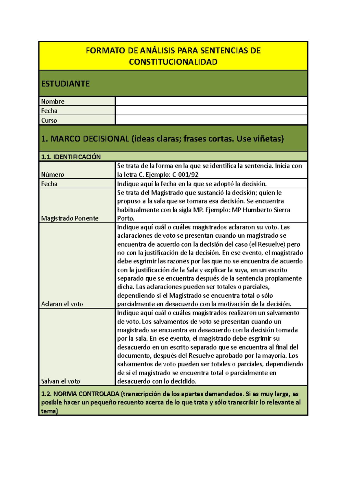 C- Formato- Corto - DFGHDFGHDFJYUIYTUKTYUK - FORMATO DE ANÁLISIS PARA ...