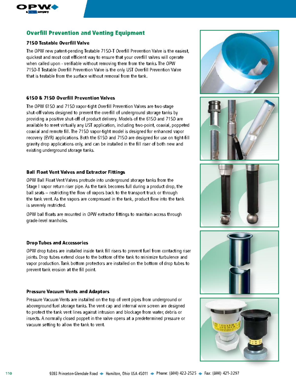 OPW Overfill Prevention Valve 71SO 4000 - 71SO Testable Over ll Valve ...