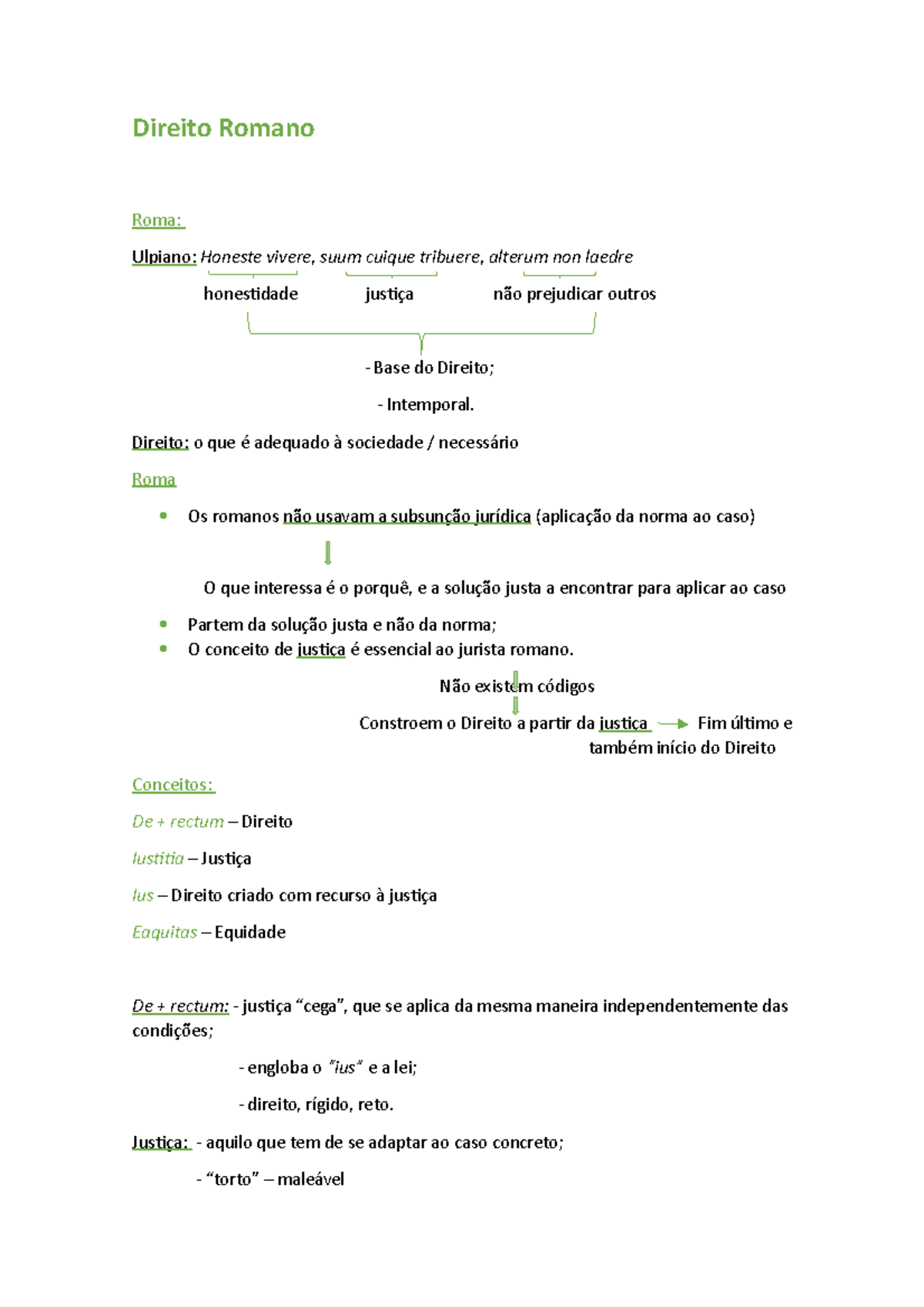 DRomano Teoricas - Aulas incompletas - Direito Romano Roma: Ulpiano ...