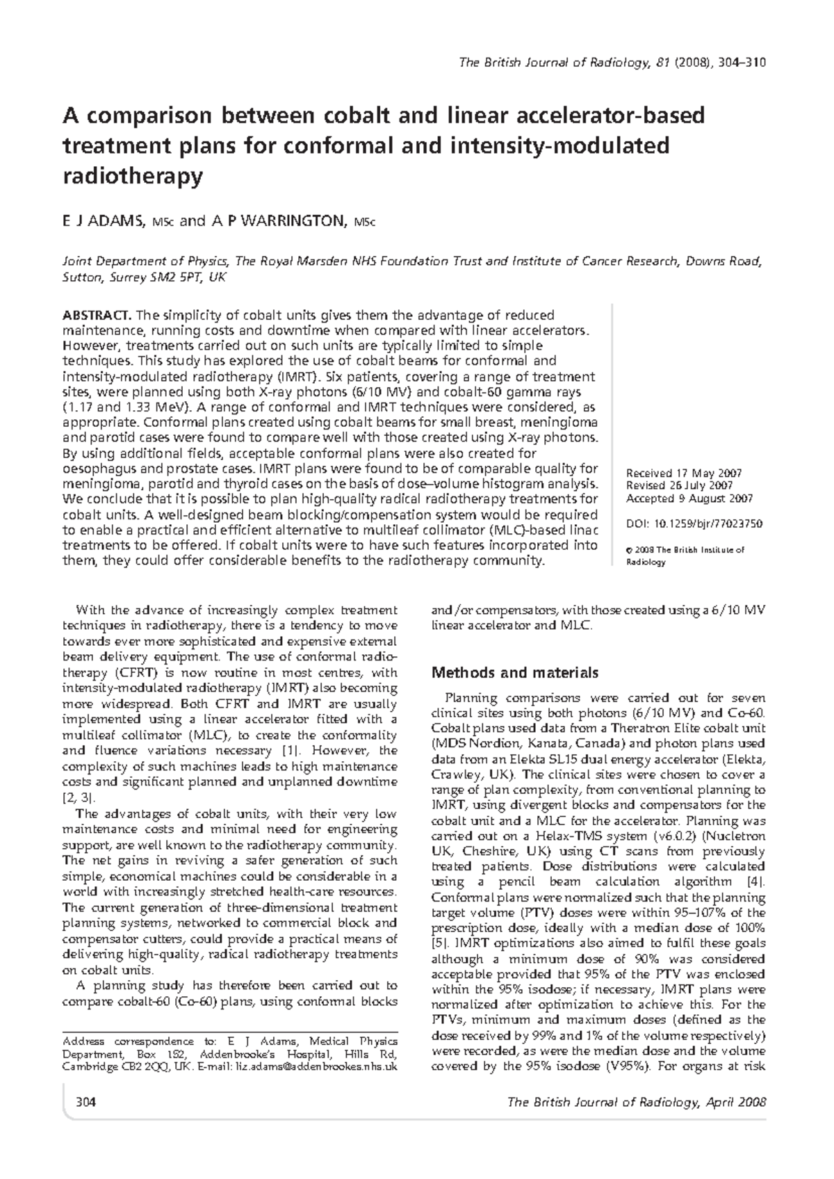 237405674 - A comparison between cobalt and linear accelerator-based ...