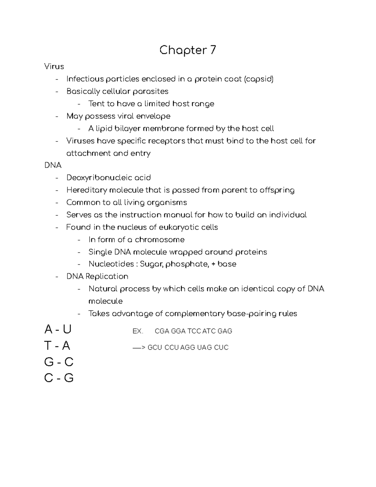 Chapter 7 - C McAlvin - Chapter 7 Virus - Infectious particles enclosed ...