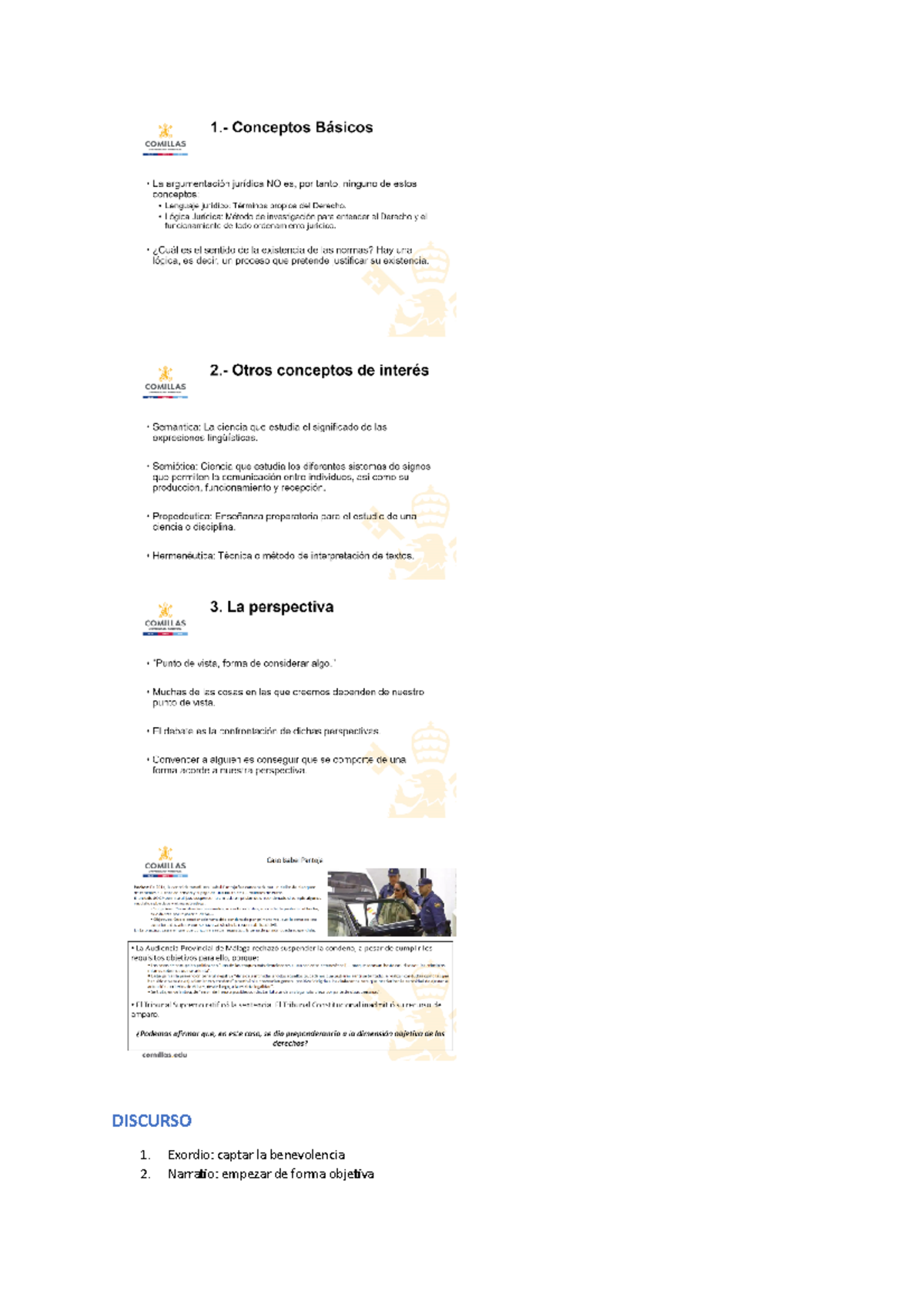 Apuntes Argumentación y Debate. - DISCURSO Exordio: captar la ...