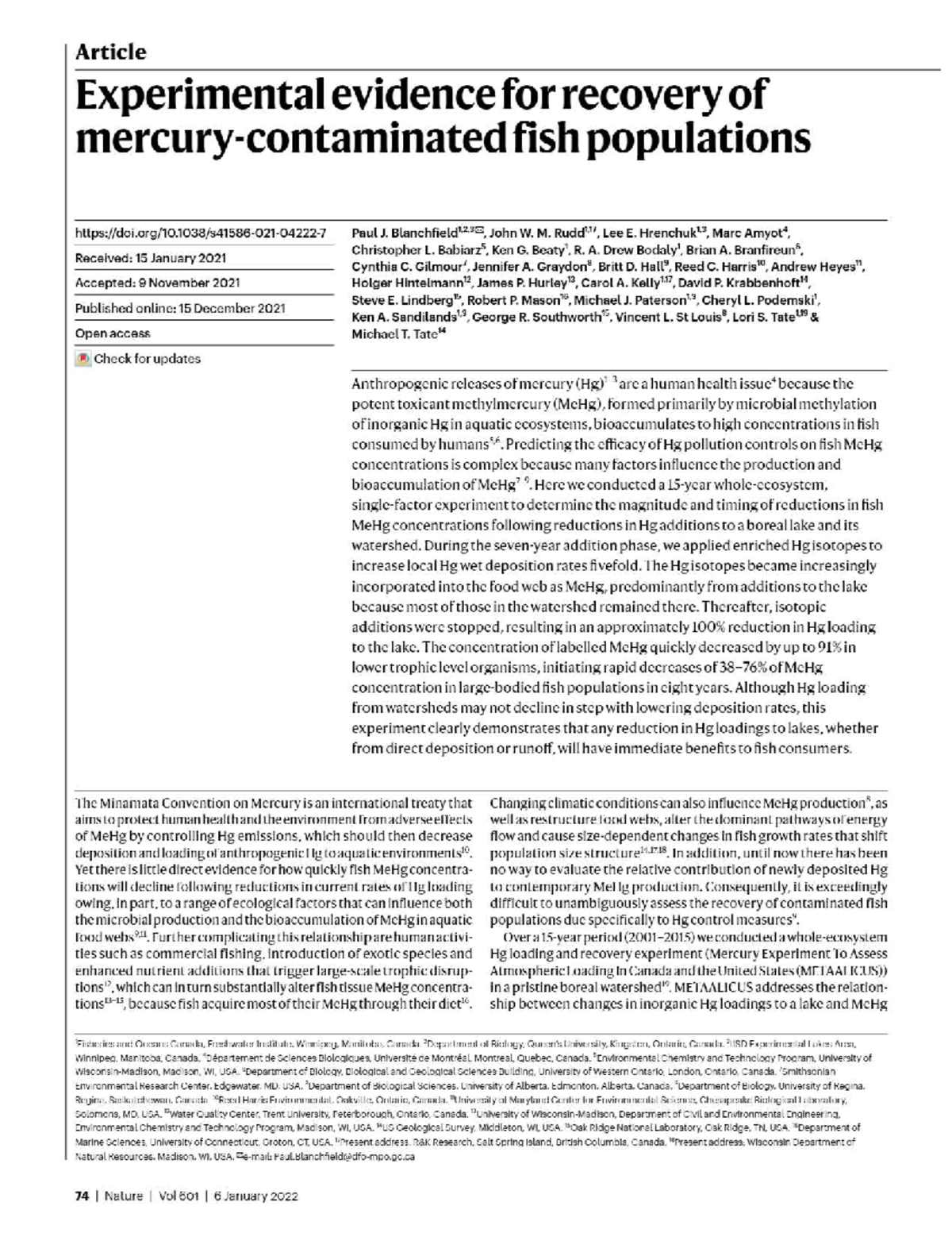 Assignment #2 Mercury Paper - ENVR 2180 - Studocu