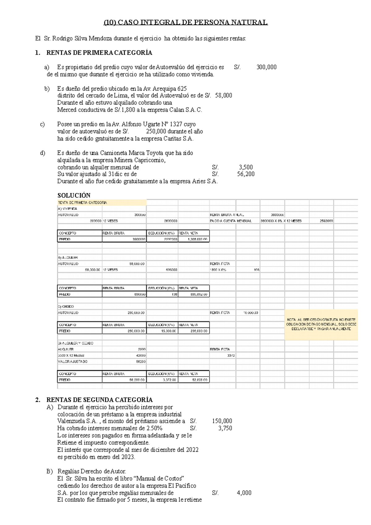 10.- caso Silva Mendoza Renta Integral PPNN 2022-B Resuelto Guevara ...