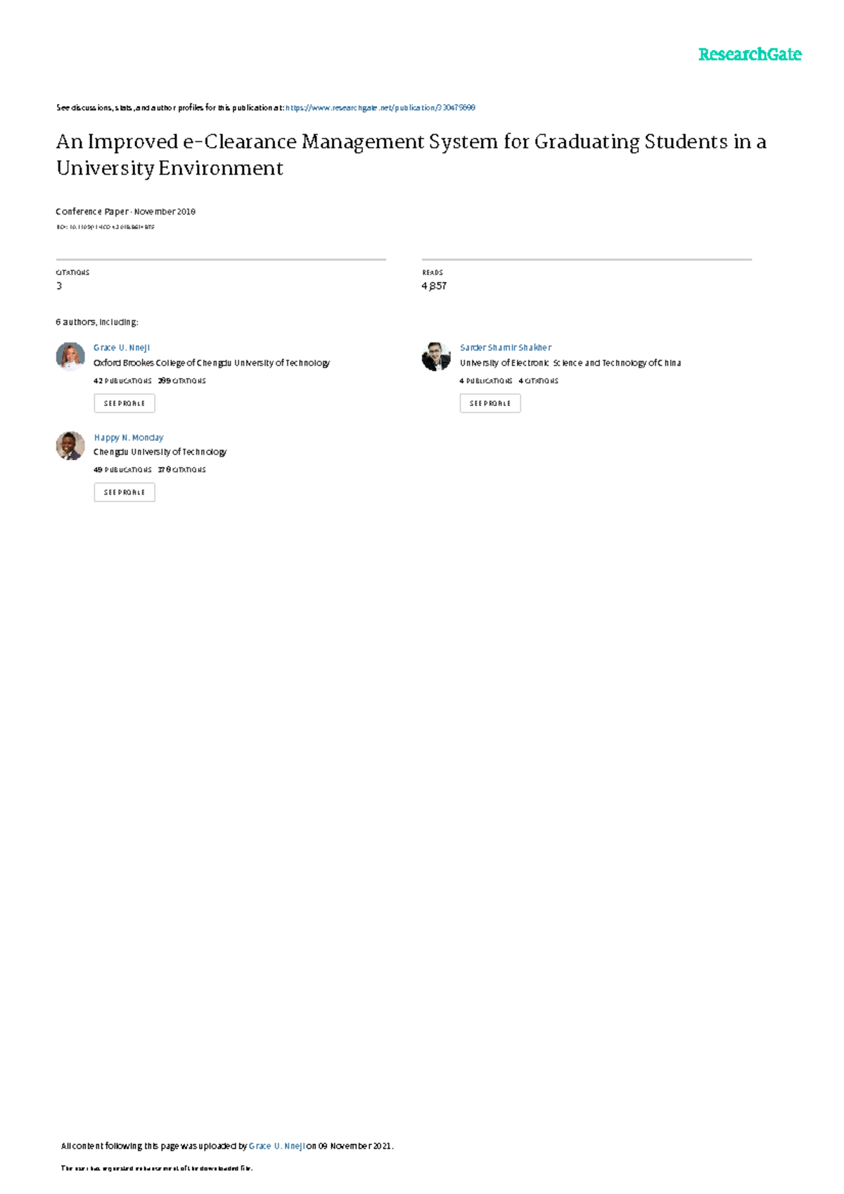 E-clearance System - See discussions, stats, and author profiles for ...