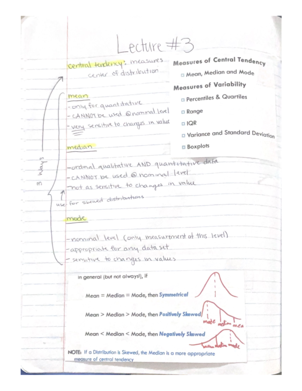 Stats Lecture 3 - Measures of central tendency and variability - STAT ...