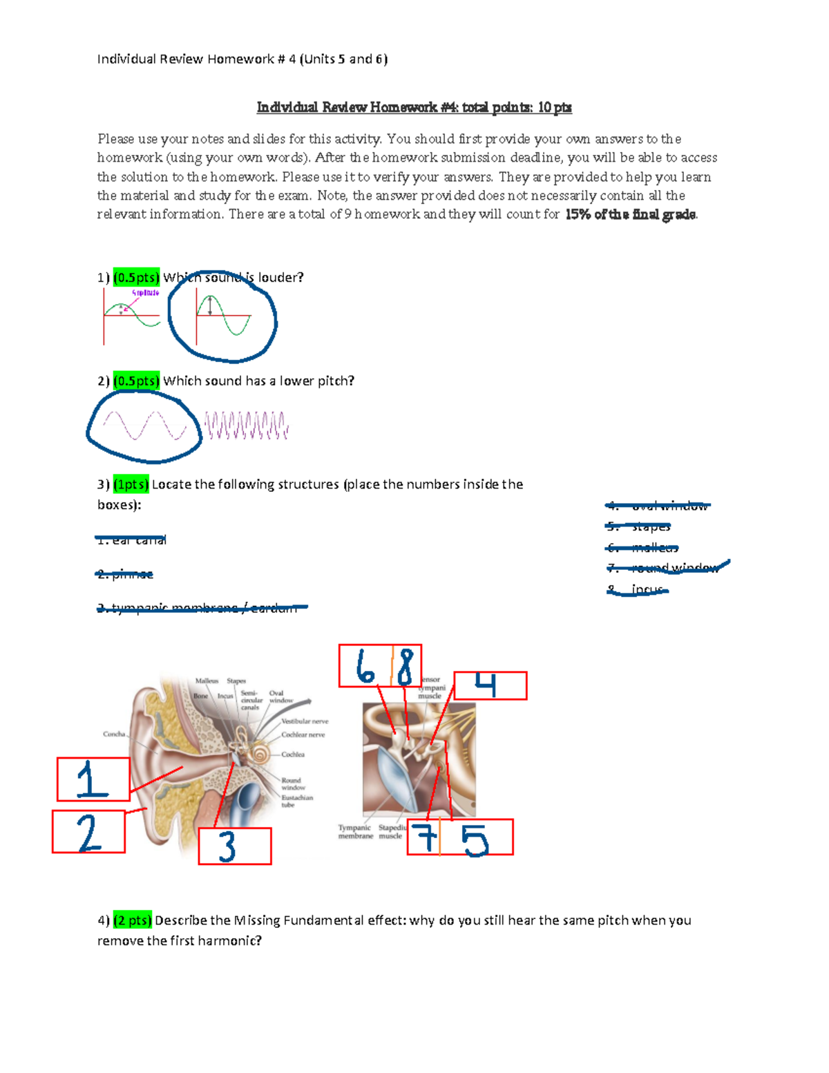 Individual Review Homework #4 for students - Individual Review Homework ...