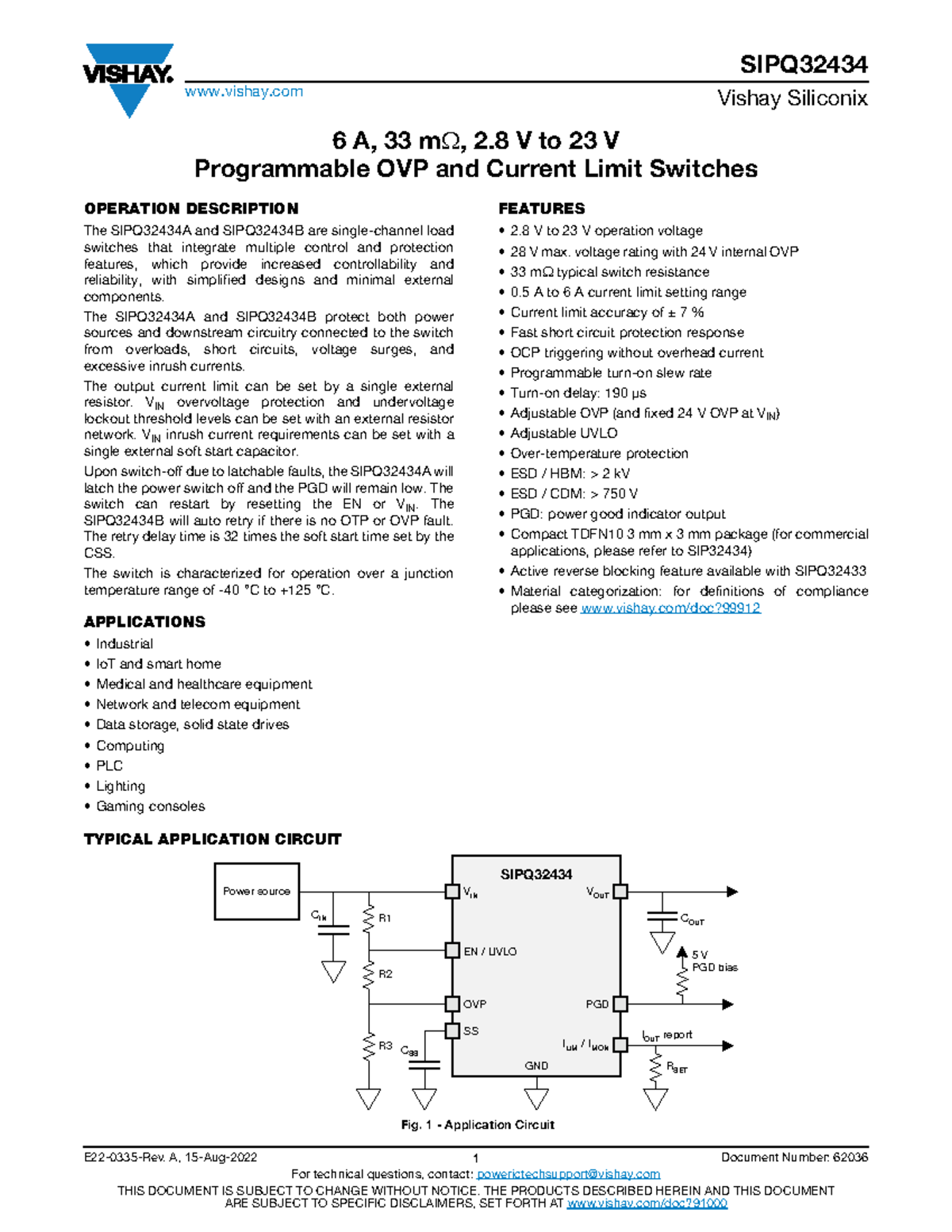 Sipq32434 - Datasheet sipq nuevo - vishay Vishay Siliconix E22-0335-Rev ...