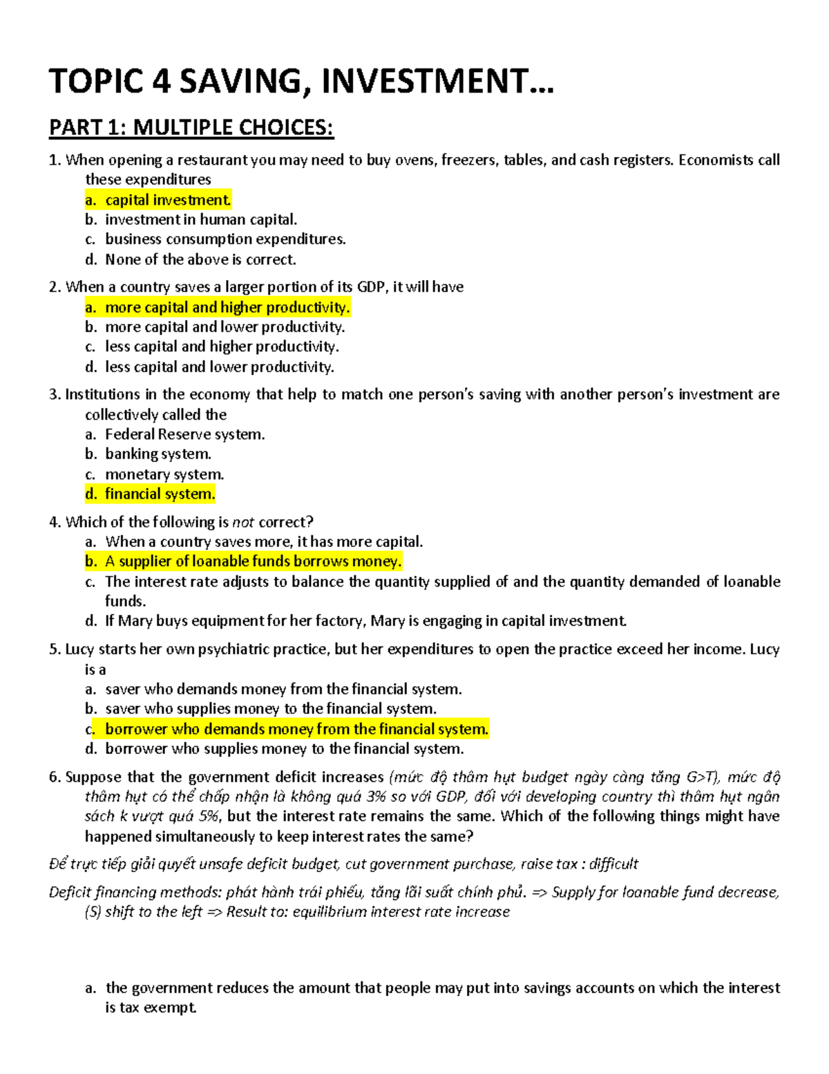 Topic 4 Saving dap an - Warning: TT: undefined function: 32 Warning: TT: undefined function: 32 ...