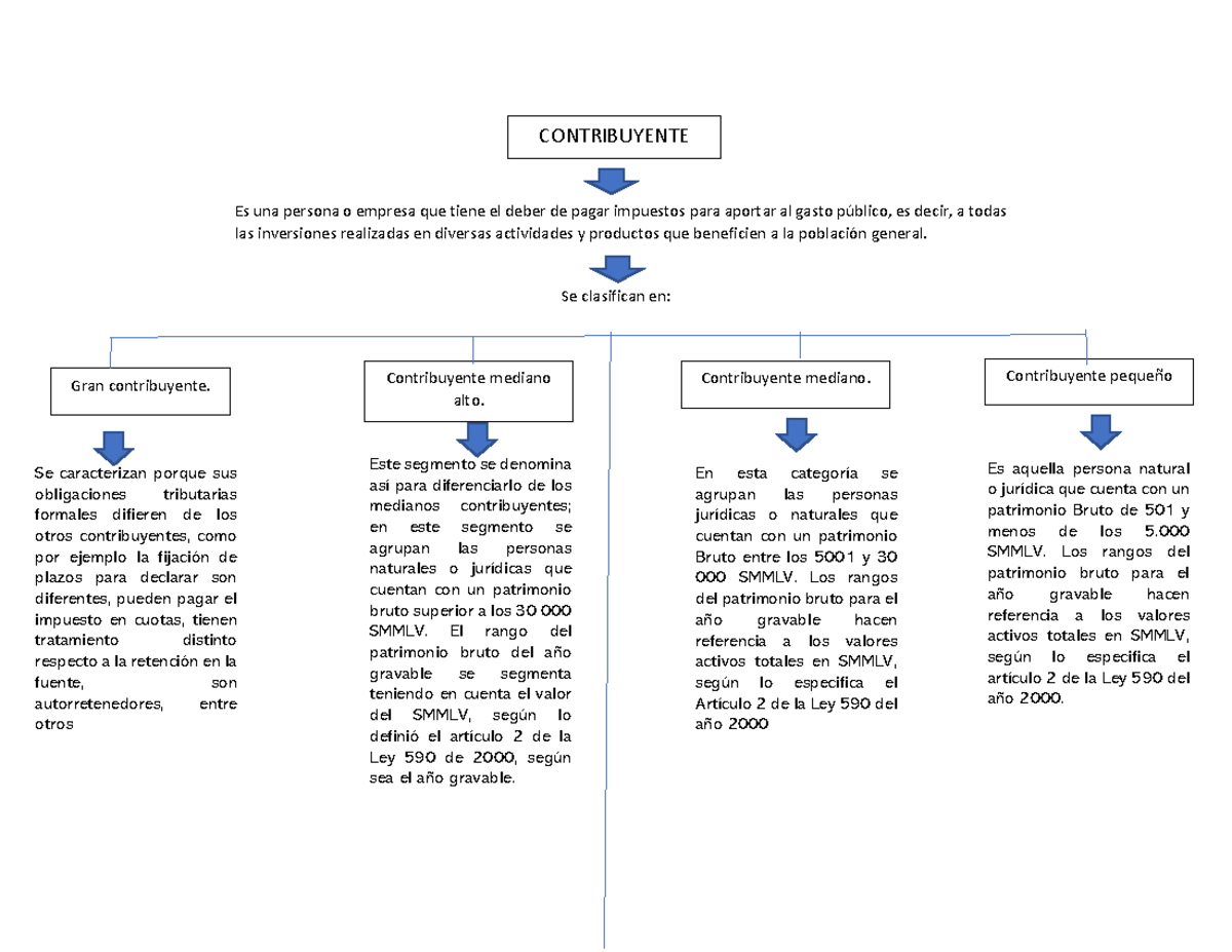 Tipos De Contribuyentes Contribuyente Es Una Persona O Empresa Que