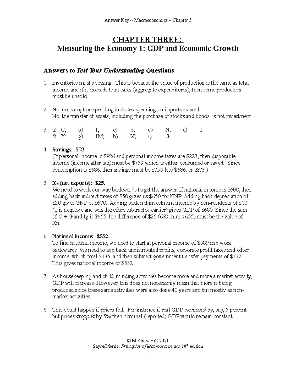 Sayre 10e Macro AK CH03 - Practice Chapter - CHAPTER THREE: Measuring ...