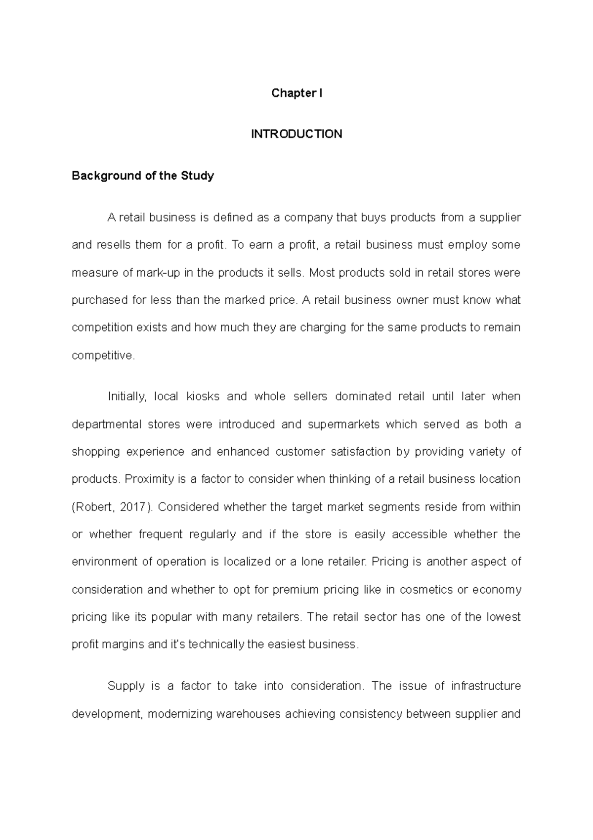 Factors Affecting THE Sales Performance OF Retail Businesses IN MATI ...