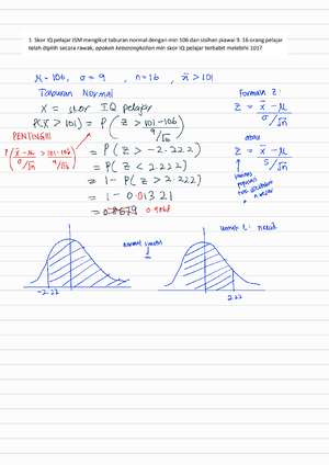 STQS2013 Latihan 6 - #MathematicalStatistics #StatistikMatematik - Studocu