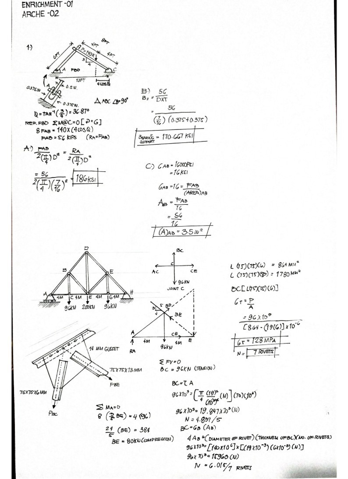 Enrichment Activity 01 - Strength of Materials - Studocu