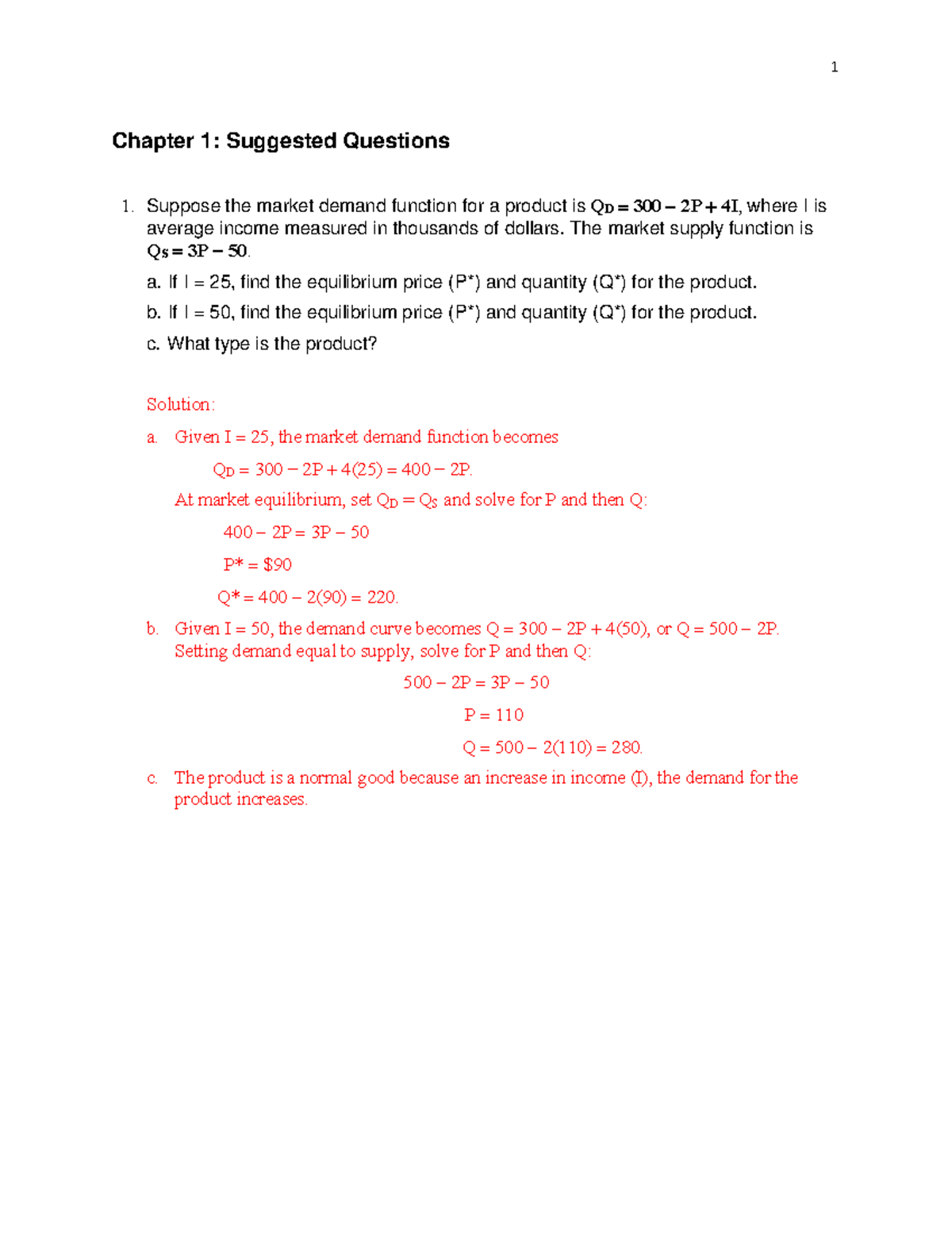 Chapter 1: Suggested Questions and Solutions - Studocu