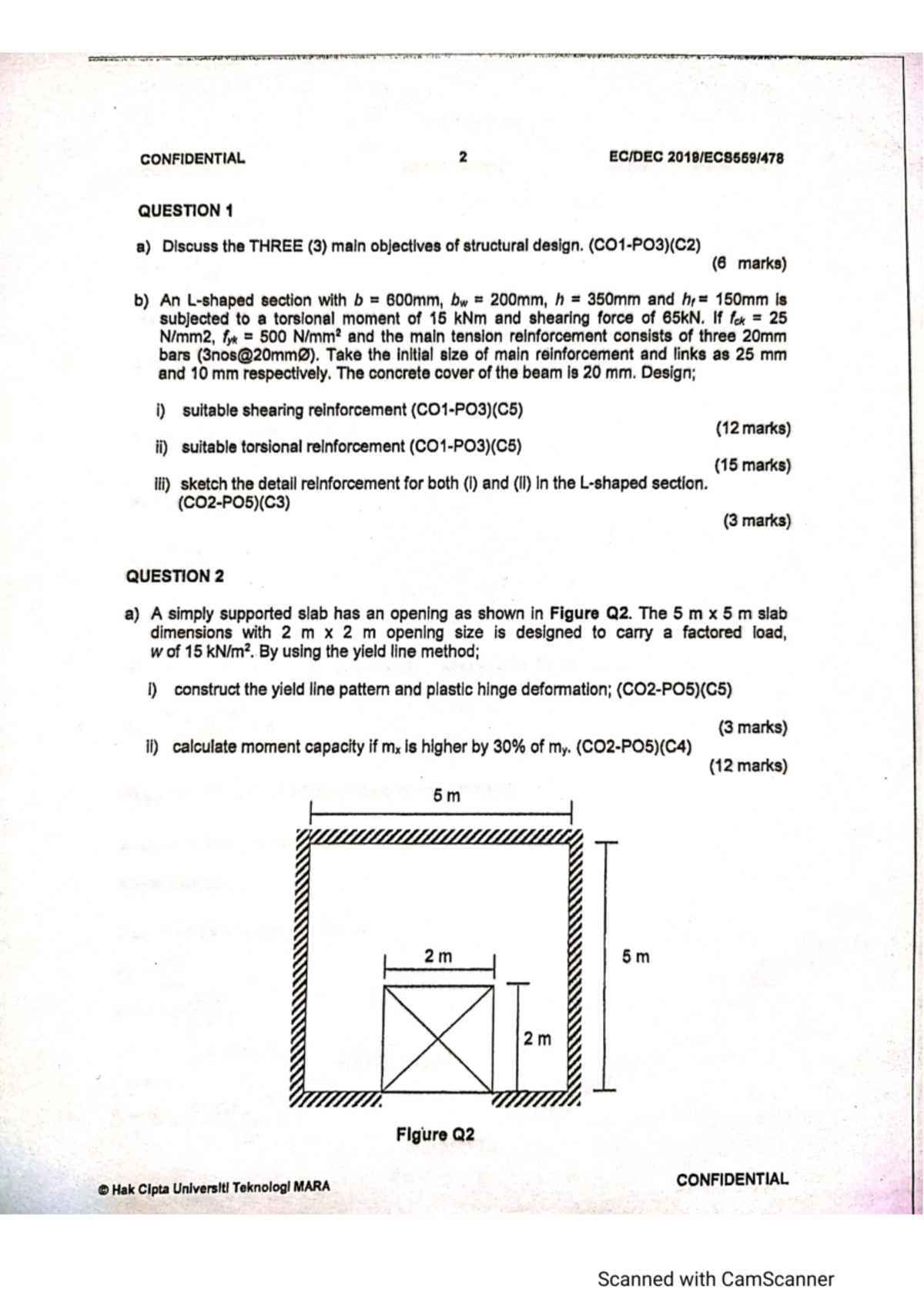 PY yield Line - Reinforced Concrete Design - Studocu