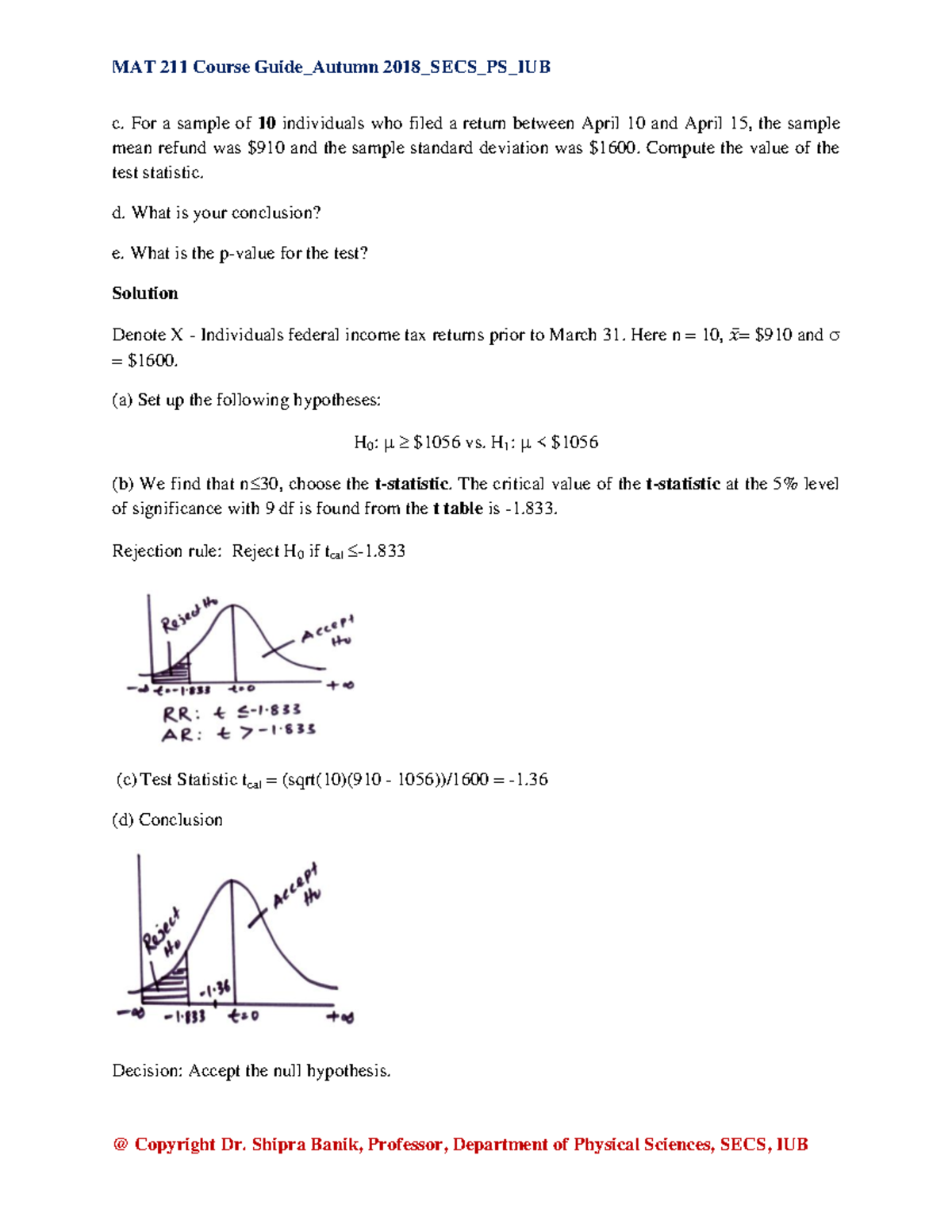 Lec 19 - assignment - MAT 211 Course Guide_Autumn 2018_SECS_PS_IUB ...