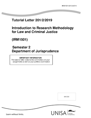 IRM1501 assignment questions S2 2024 - IRM SEMESTER TWO ASSIGNMENT QUESTIONS UNIQUE NUMBER ...