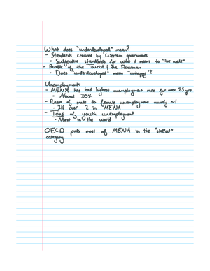 Notes Jan 25, 2023 - Defensive developmentalism, modernization theory ...