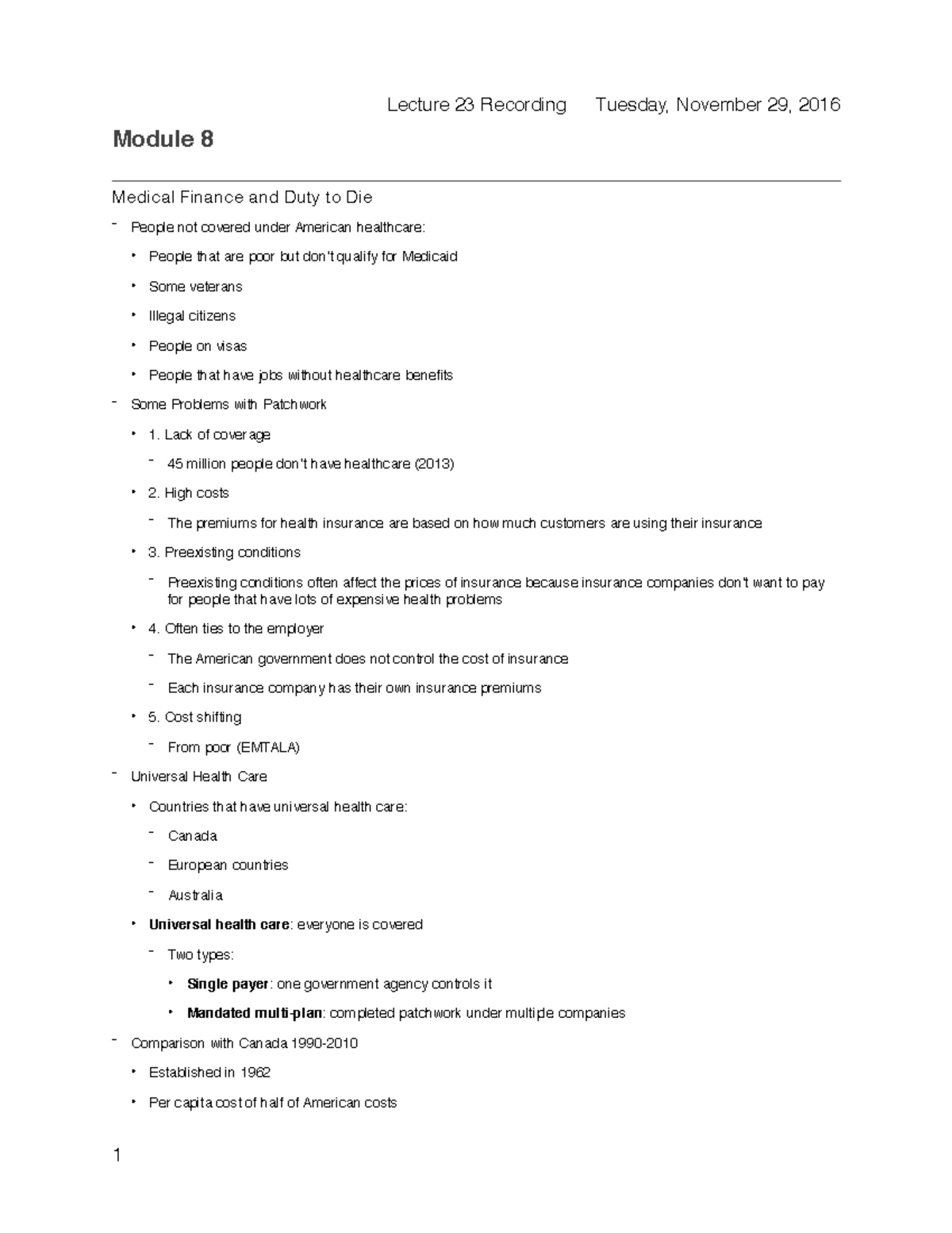 Lecture 23 - Lecture 23 Recording Tuesday, November 29, 2016 Module 8 ...