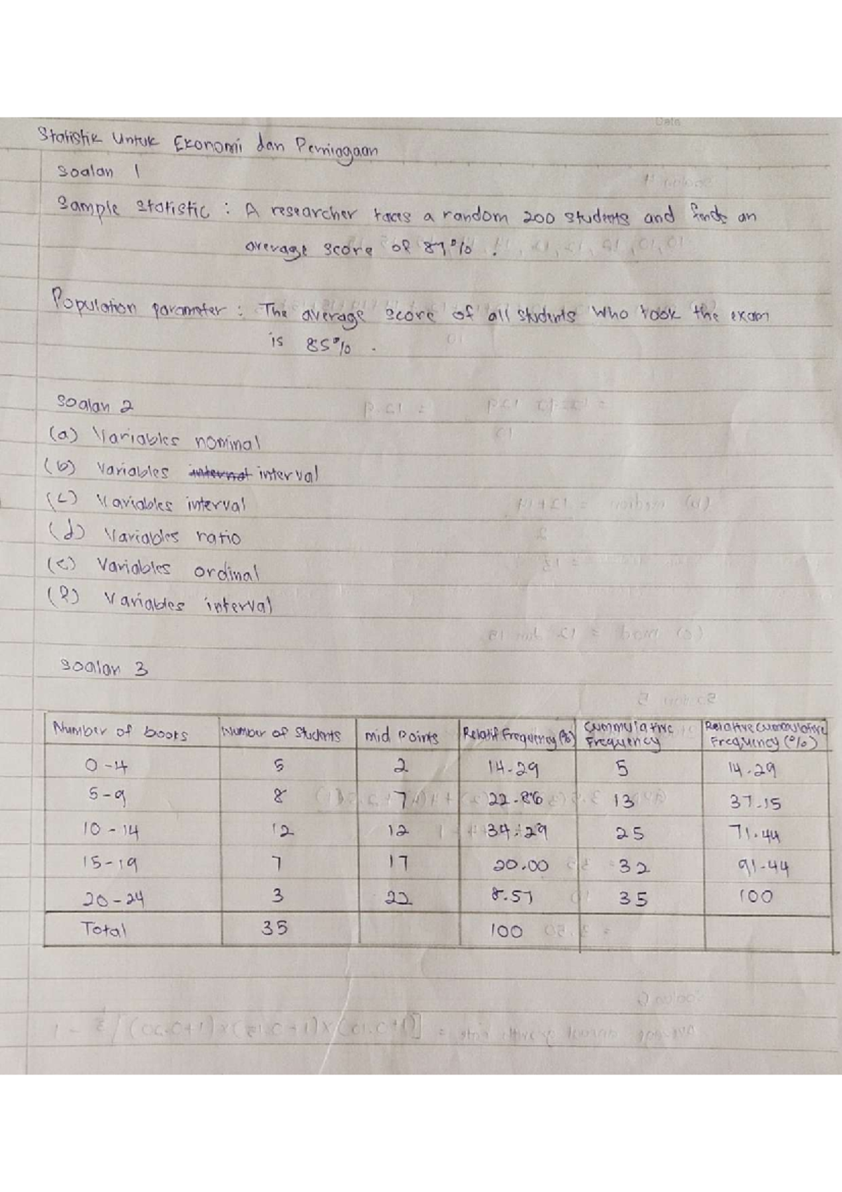 Statistik 1 - STATISTIK I - Studocu