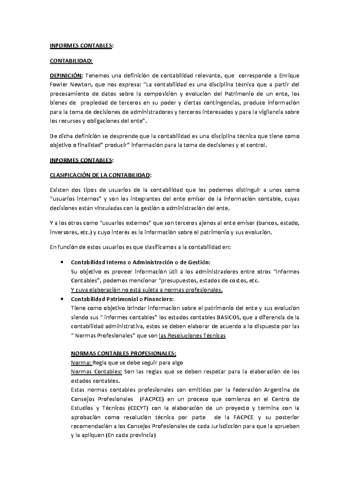 Informes Contables - sistem - INFORMES CONTABLES : CONTABILIDAD ...