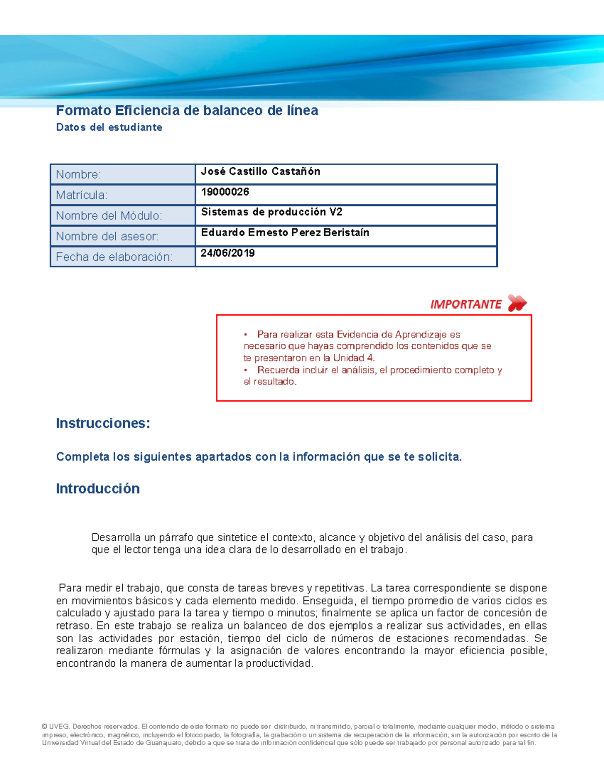 Balanceo de operaciones matematicas y desarollo de punto a punto ...