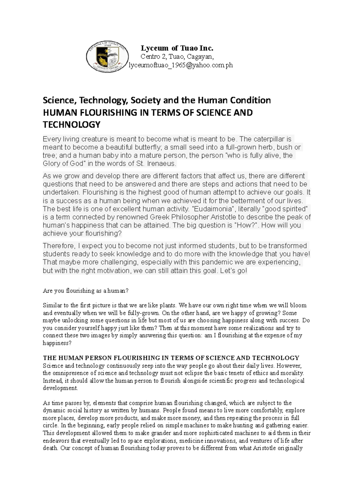 STS-ppt 8 Midterms - The Dangers of Technology - Lyceum of Tuao Inc ...