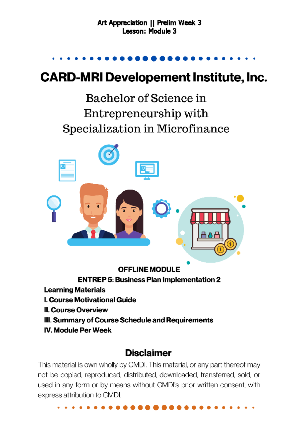 3. Art App. Prelim Module 3 Week 3 - Lesson: Module 3 - Studocu