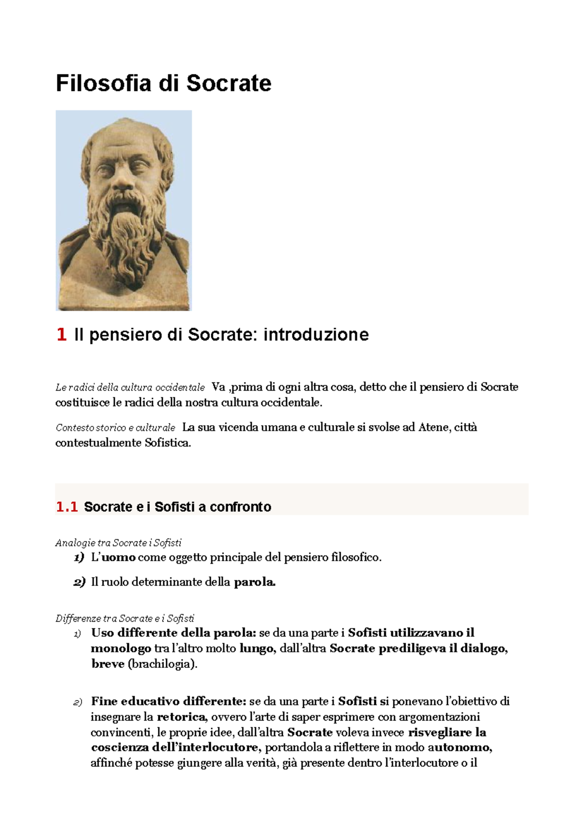 Filosofia DI Socrate - Filosofia di Socrate 1 Il pensiero di Socrate ...