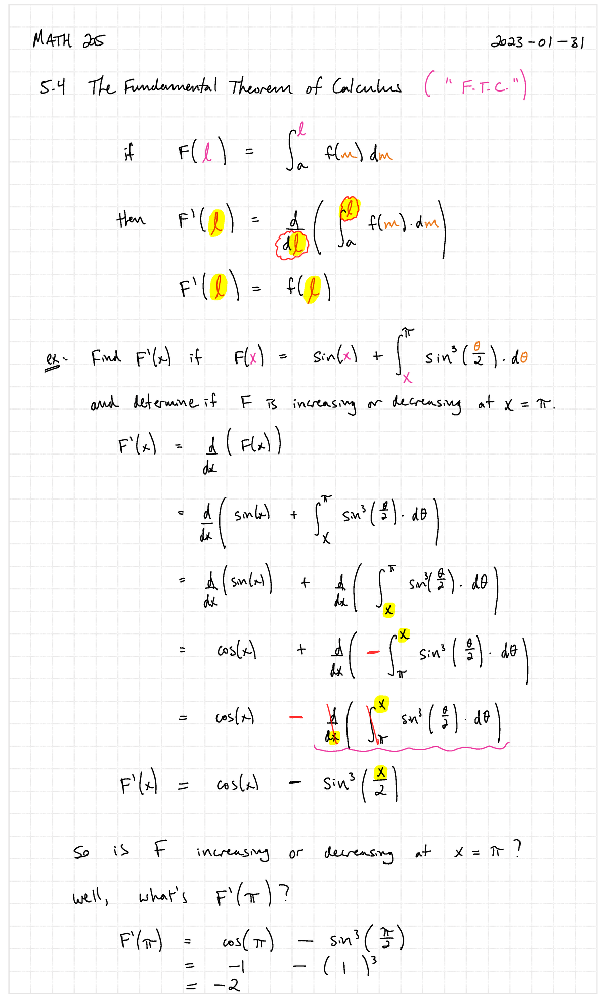MATH 205 Lecture Notes 2023-01-31 - 205 - Studocu