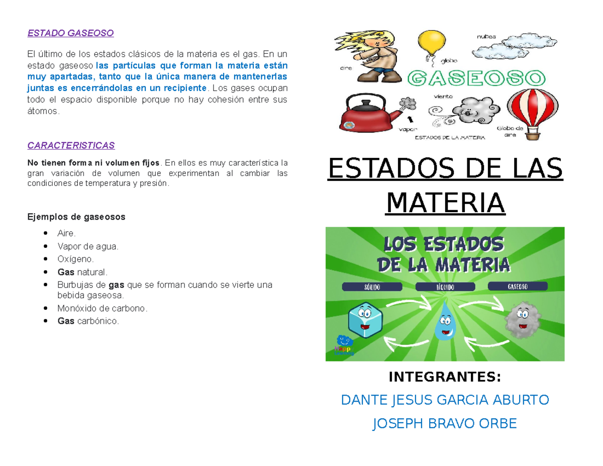 Estado Gaseoso - ESTADO GASEOSO El último de los estados clásicos de la ...
