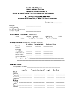SK Assessment Form A (Self-Assessment) - DEPARTMENT OF THE INTERIOR AND ...