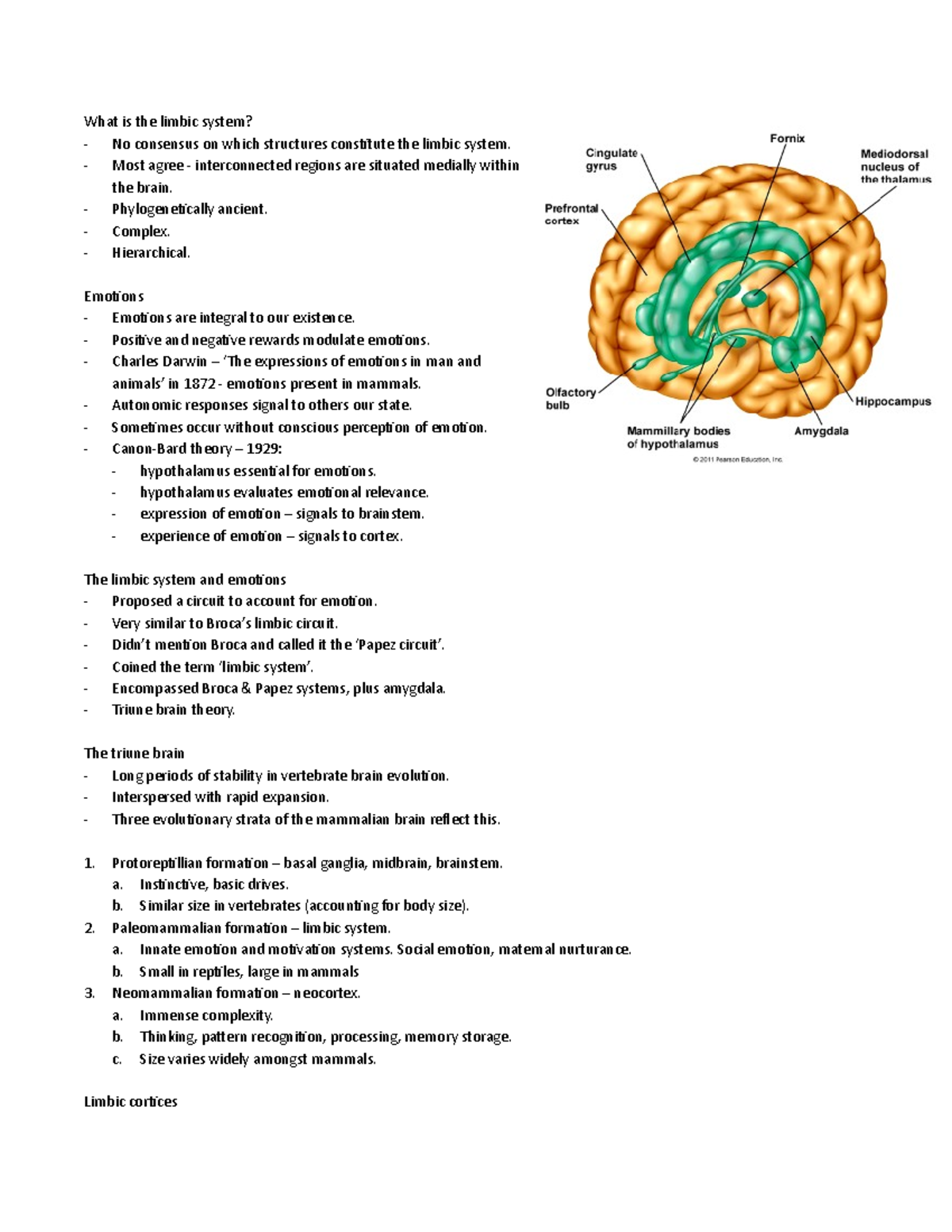 Limbic System and Emotions - What is the limbic system? No consensus on ...