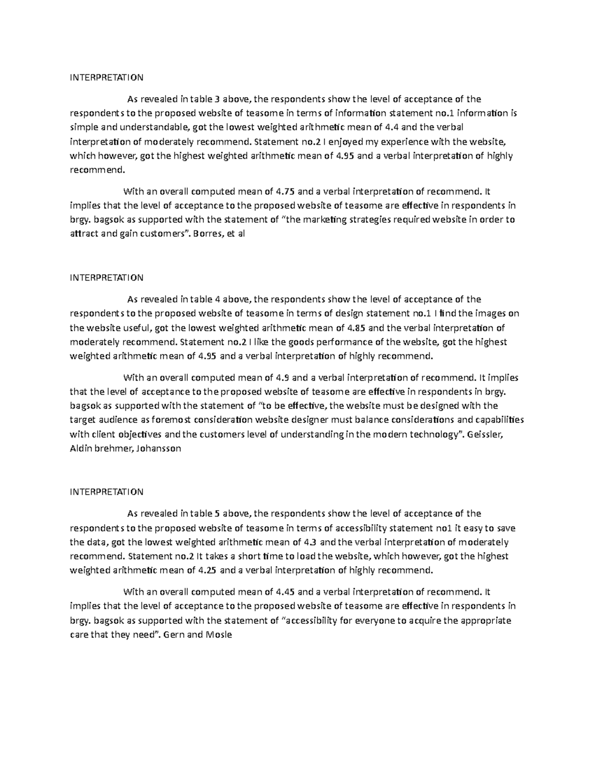 Interpretation chapter 4 - INTERPRETATION As revealed in table 3 above ...