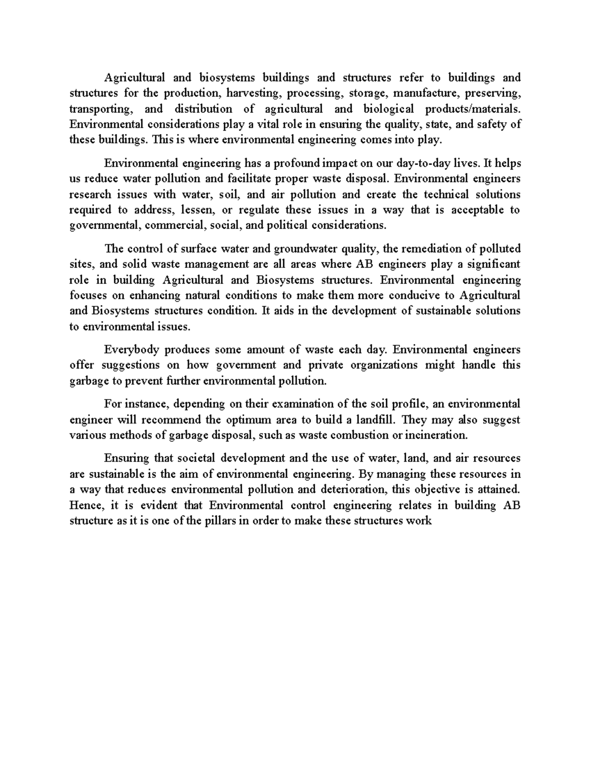 Environmental x AB Structures - Agricultural and biosystems buildings ...